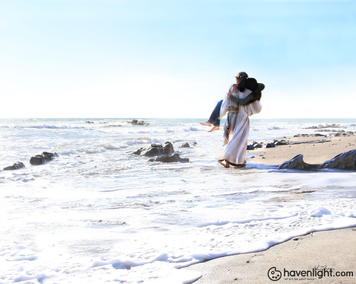 Helen Thomas Robson Fine Art Canvas Giclee: "Footprints" - Helen Thomas Robson