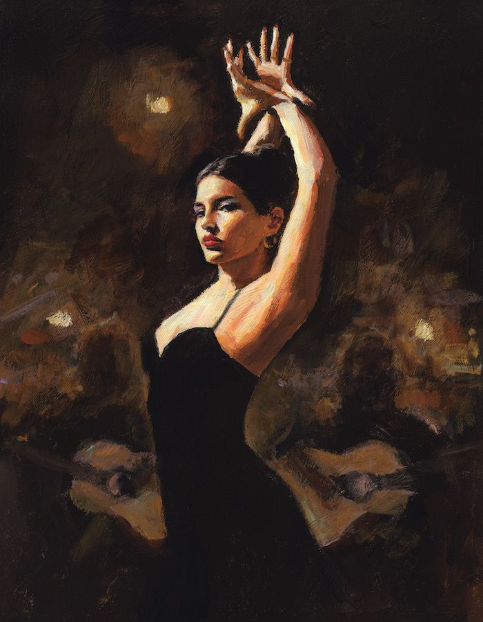 Fabian Perez Artist Signed Limited Edition Archival Canvas: "Colors of ...