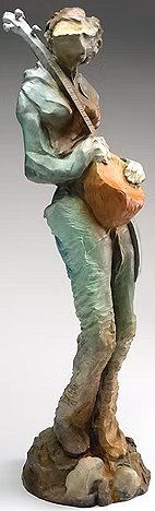 Hessam Abrishami Limited Edition Bronze Sculpture:"Setar Player ...