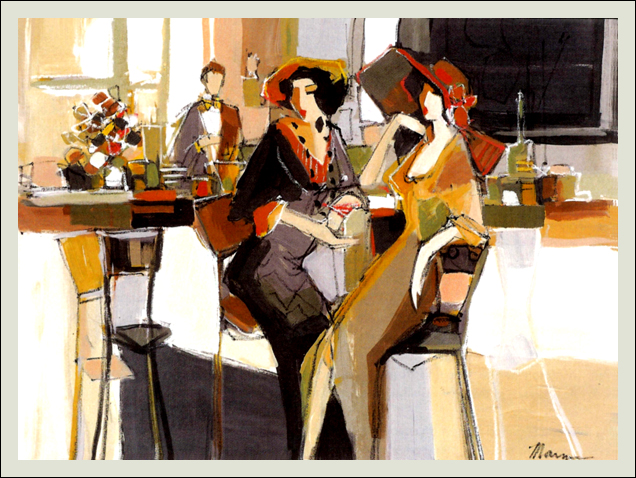 Isaac Maimon Limited Edition Serigraph:"Cordials" - Isaac Maimon