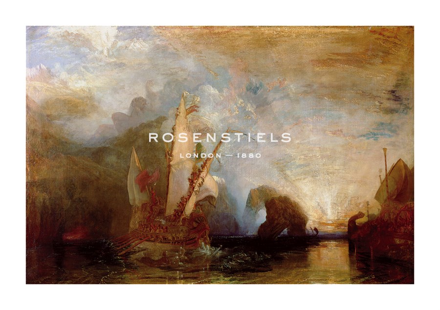 J.M.W. Turner Hand Numbered Limited Edition Print on Paper :"Ulysses ...