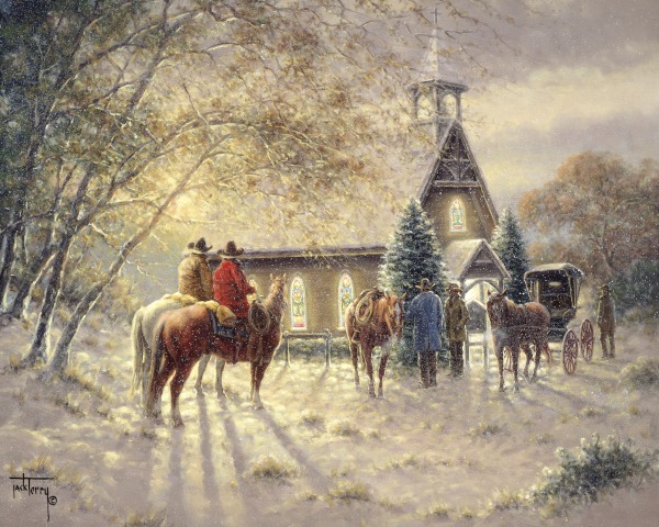 Jack Terry 24 x 30 Open Edition Signed Giclee on Paper:"First One's ...