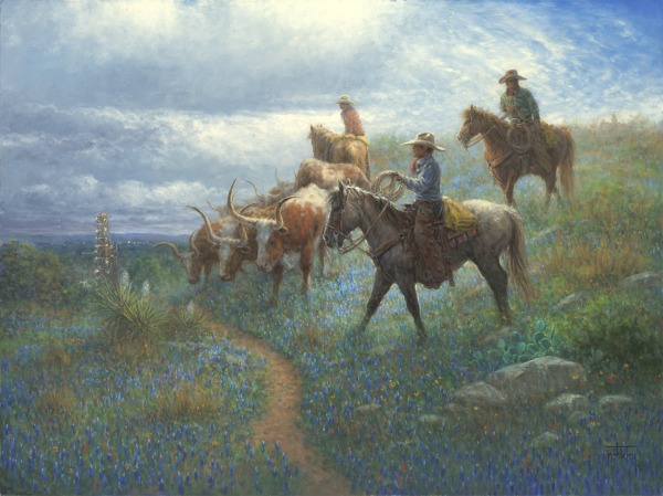 Jack Terry 24 x 32 Open Edition Signed Giclee on Canvas:"Change of ...