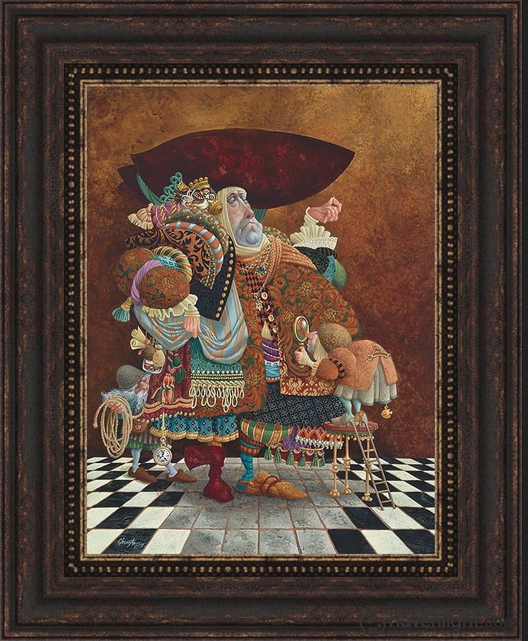 James Christensen Framed Open Edition Canvas Giclee:"A Lawyer More Than ...