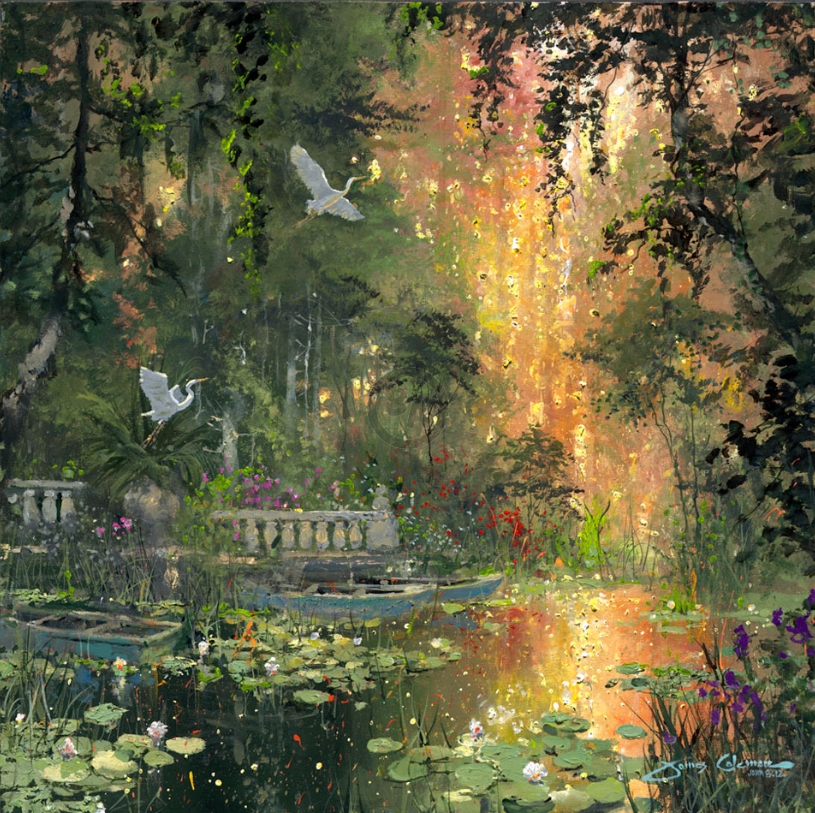 James Coleman Artist Signed Ltd Ed Embellished Canvas Giclee:"Majestic ...