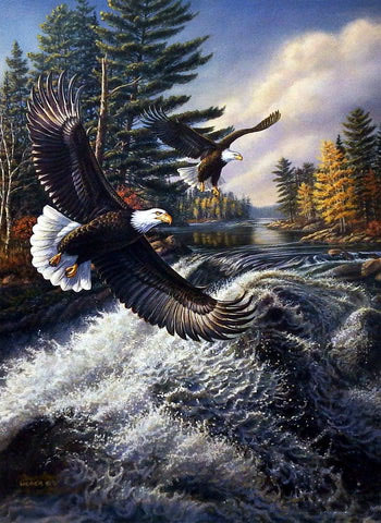 James Meger Print-Signed and Numbered:"White Water AM" - James Meger