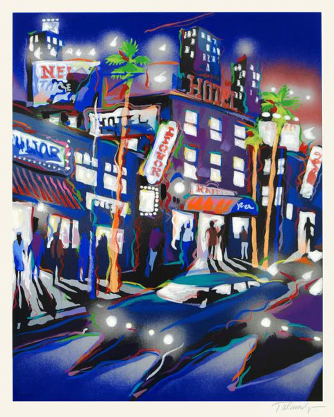 James Talmadge Limited Edition Serigraph on Artist Paper: "Hollywood ...
