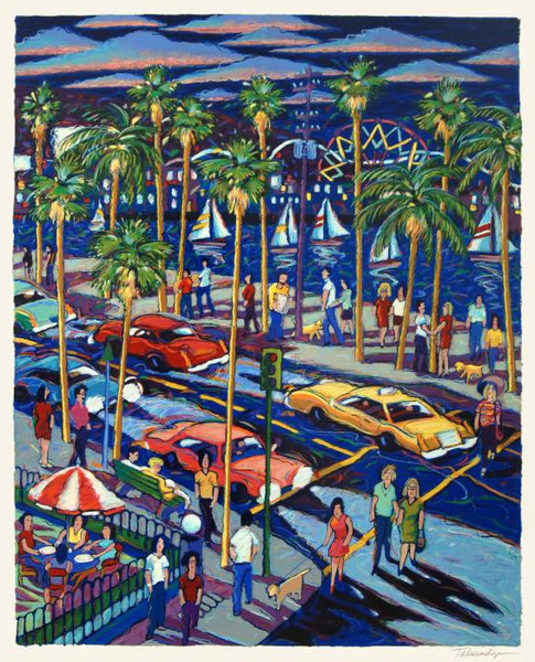 James Talmadge Limited Edition Serigraph on Artist Paper: "Saturday ...