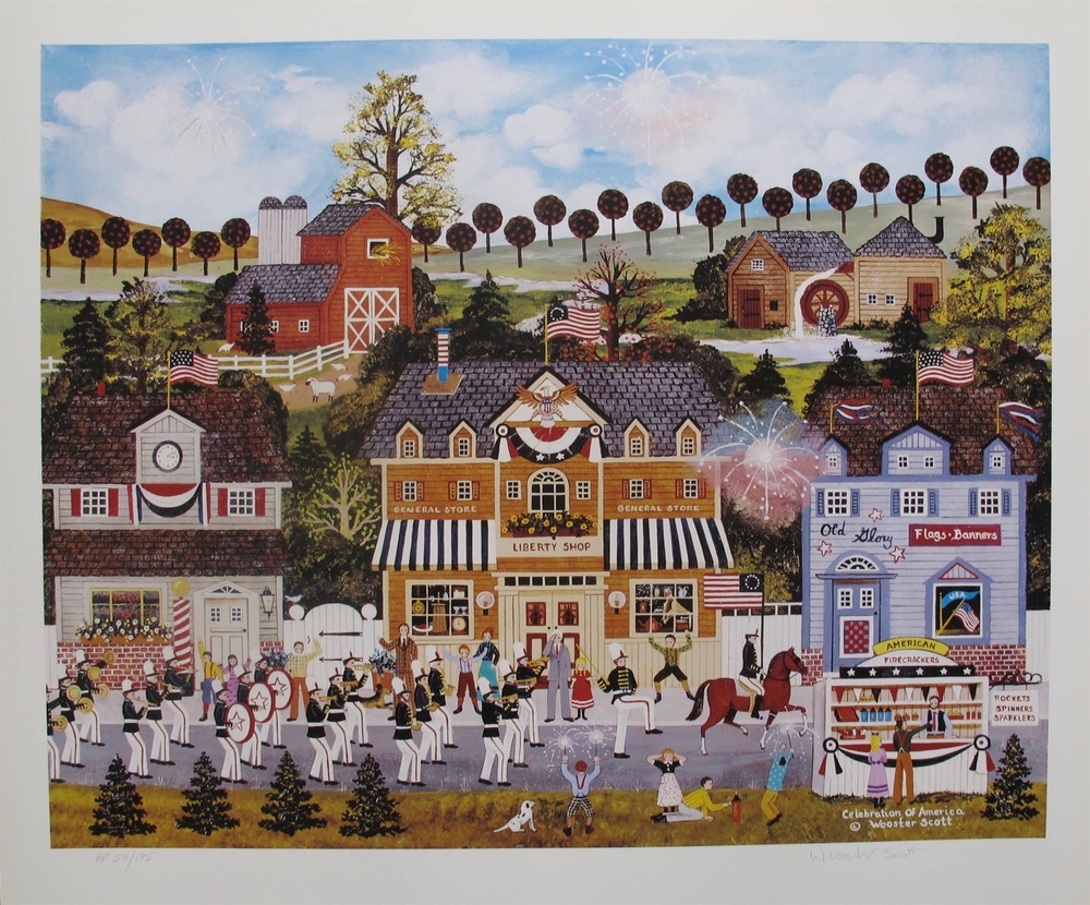 Jane Wooster Scott Hand Signed Limited Edition Lithograph:"Celebration ...