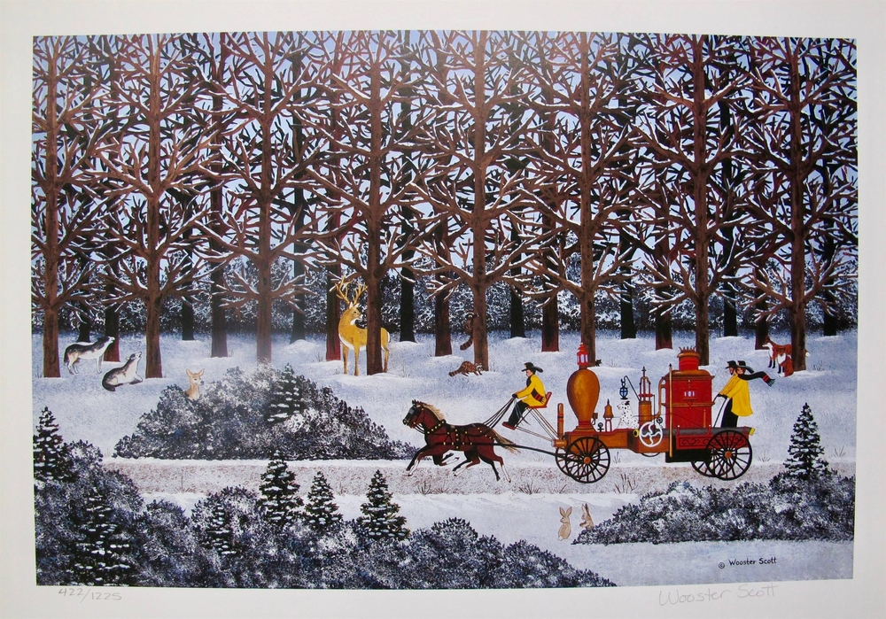 Jane Wooster Scott Hand Signed Limited Edition Lithograph:"Dashing ...