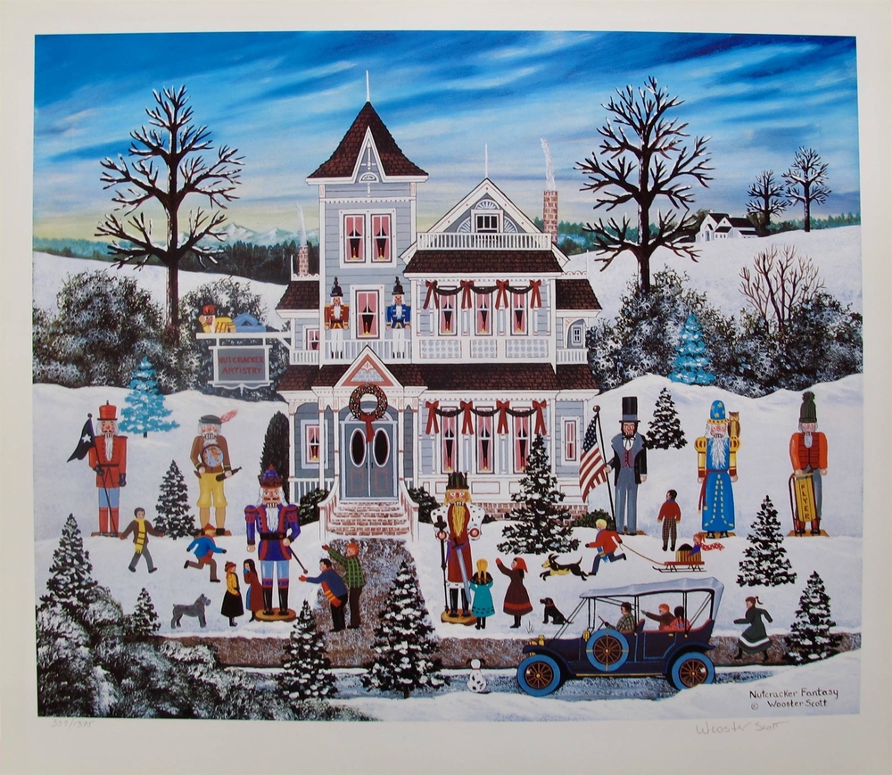Jane Wooster Scott Hand Signed Limited Edition Lithograph:"Nutcracker ...