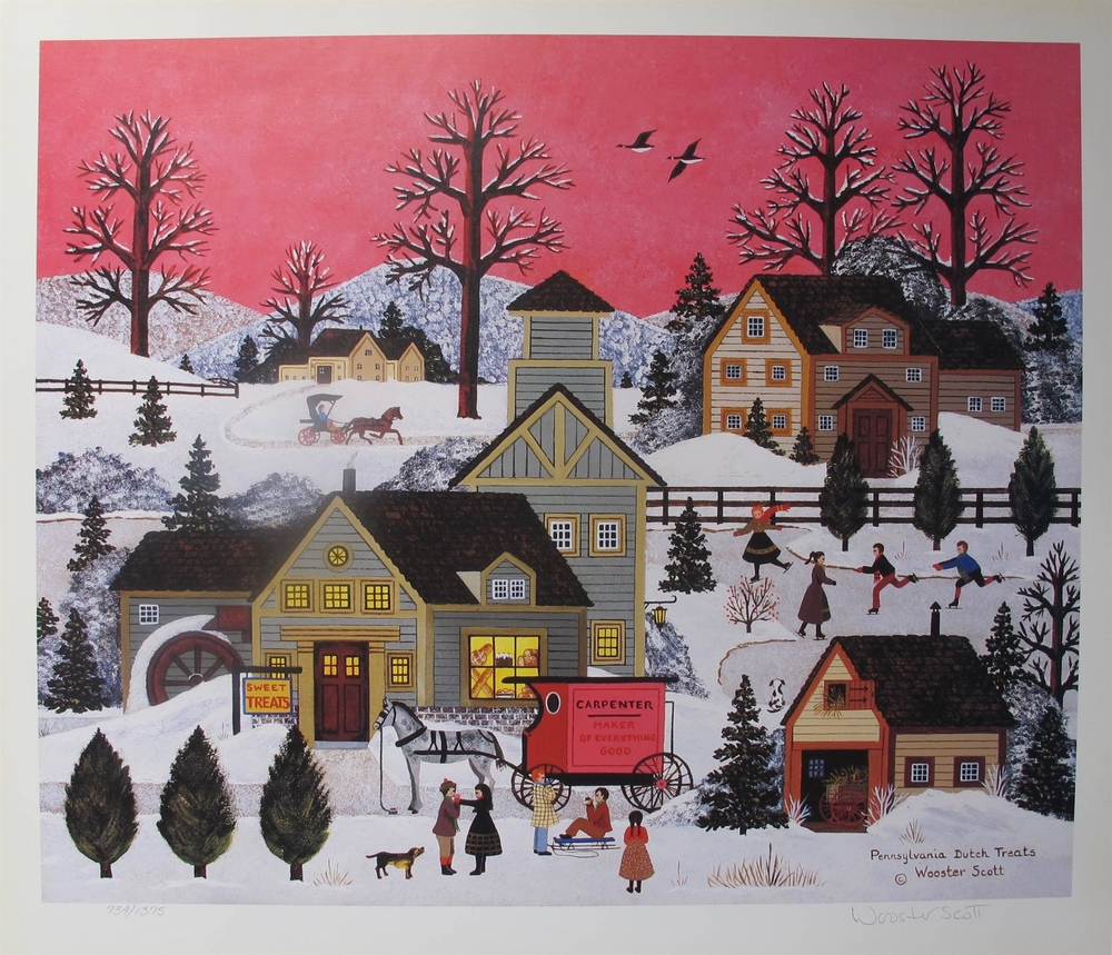 Jane Wooster Scott Hand Signed Limited Edition Lithograph:"Pennsylvania ...