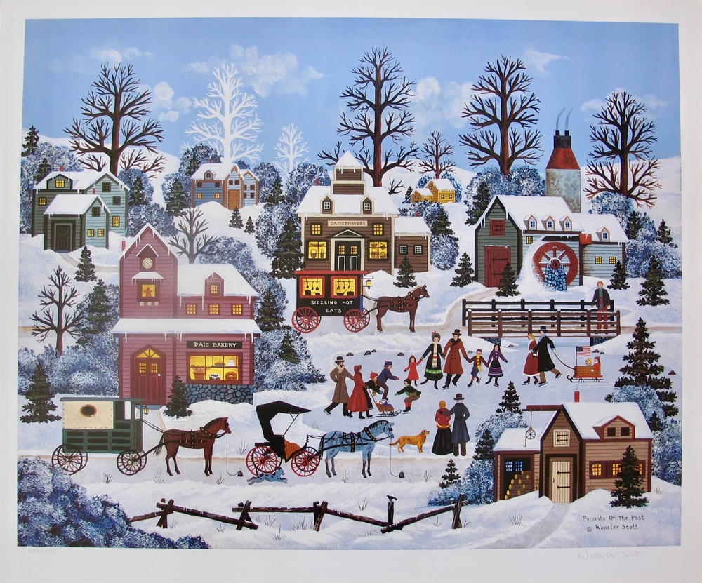 Jane Wooster Scott Hand Signed Limited Edition Lithograph:"Pursuits Of ...