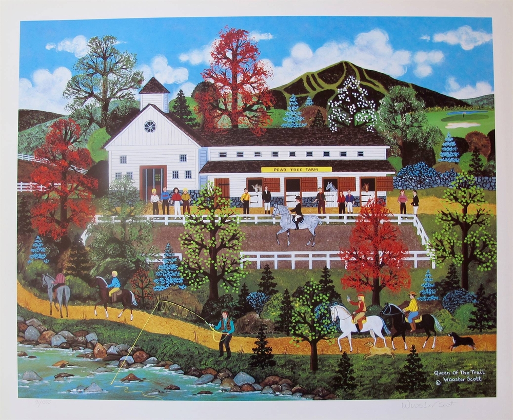 Jane Wooster Scott Hand Signed Limited Edition Lithograph:"Queen Of The ...