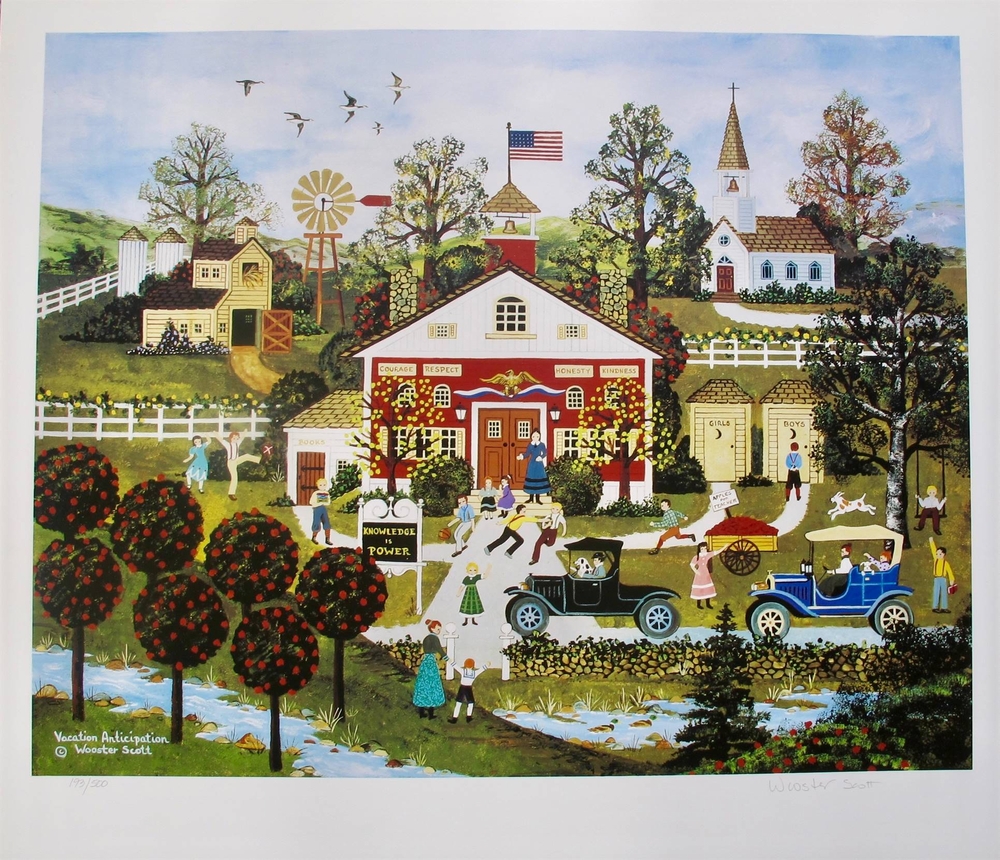 Jane Wooster Scott Hand Signed Limited Edition Lithograph:"Vacation ...