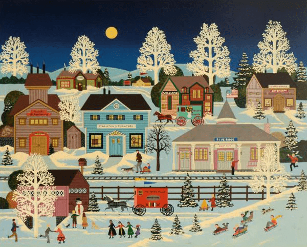 Jane Wooster Scott Limited Edition Lithograph on Paper: "Yesteryear in ...