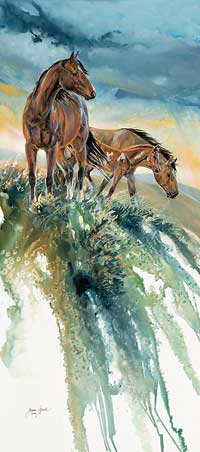 Janene Grende Handsigned and Numbered Limited Edition:"Wind in the Sage ...