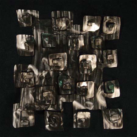 Jason Mernick Torch Painter Original Metal Art :"POP SQUARE (Stainless ...