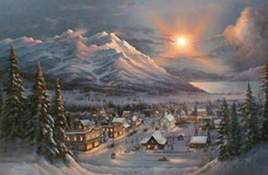 JESSE BARNES 27X18 Secondary Market Art: "PURSUIT OF DREAM" - BARNES, JESSE