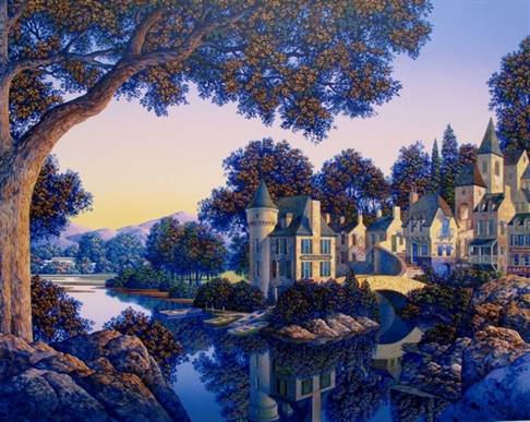 Jim Buckels Hand Signed Limited Edition Serigraph:"Hotel L'Ecluse ...
