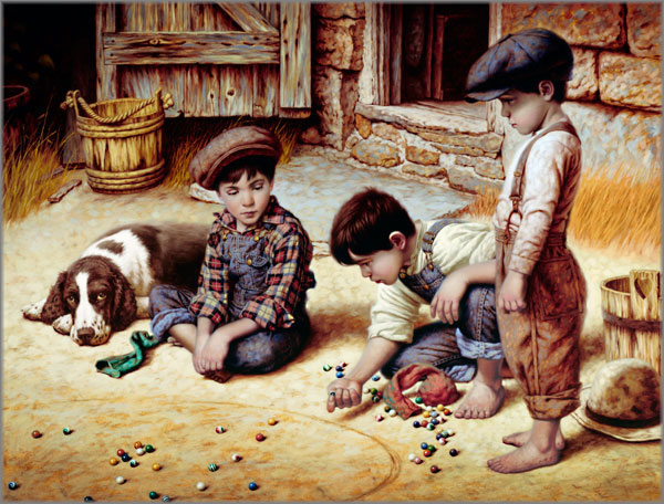 Jim Daly Artist Hand Signed Fine Art Canvas Giclee: "Wiped Out" - Jim Daly