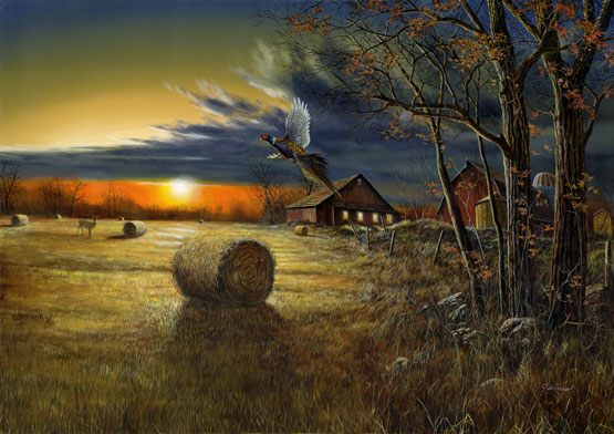 Jim Hansel Hand Signed and Numbered Limited Edition Canvas: "Autumn ...