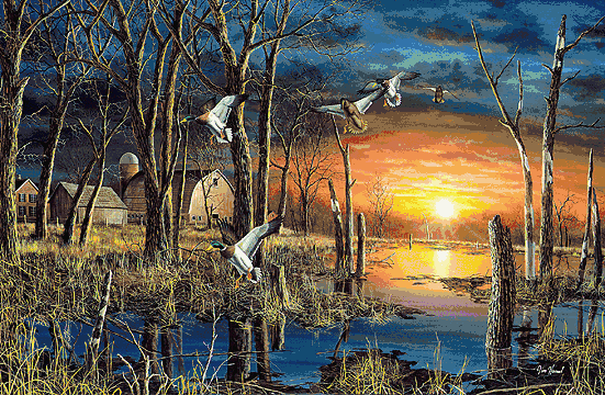 Jim Hansel Hand Signed and Numbered Limited Edition Canvas: "Autumn ...