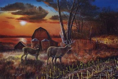 Jim Hansel Print-Signed and Numbered:"Sharing the Bounty II" - Jim Hansel