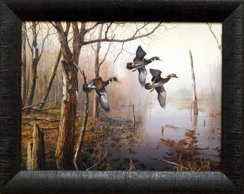 Jim Hansel Studio Canvas:"Backwater Studio Canvas Framed" - Jim Hansel