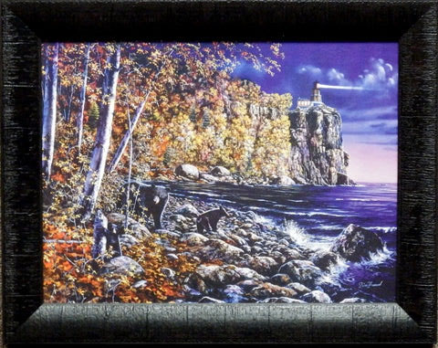 Jim Hansel Studio Canvas:"North Shore Visitors Art Print-Framed" - Jim ...