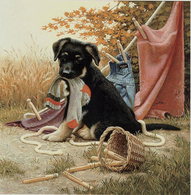 Jim Lamb Limited Edition Print: "Hangin Out" - Jim Lamb