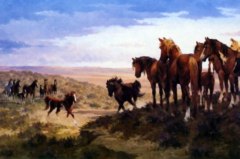 Jim Rey Print-Signed and Numbered:"Double Dare" - Jim Rey