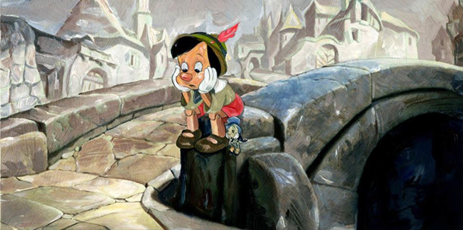 Jim Salvati Limited Edition Giclée on Canvas:"Pinochio" - Jim Salvati