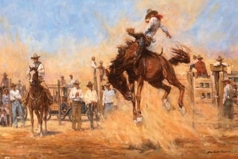 John Austin Hanna Fine Art Canvas Giclee Open Edition: "On Top of the ...