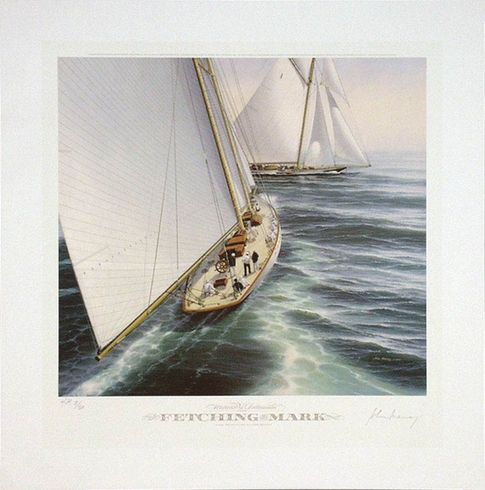 John Mecray Artist Remarque Limited Edition Print:"Fetching The Mark ...