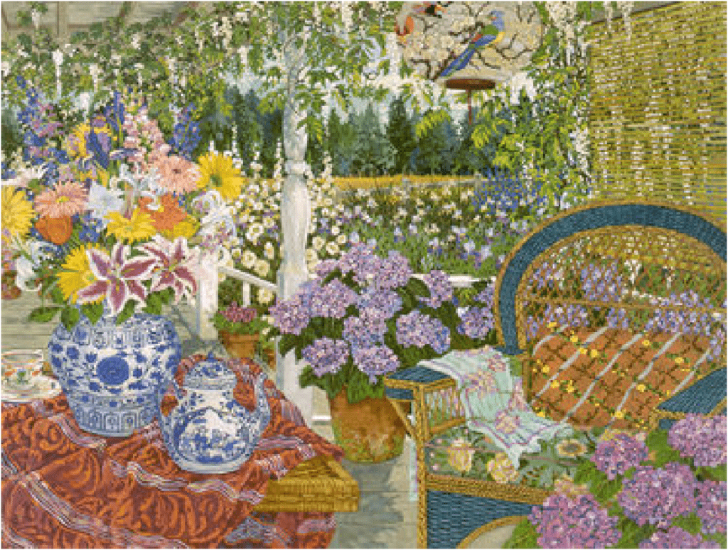 John Powell Artist Signed Limited Edition Serigraph on paper:"View To The Meadow" - John Powell