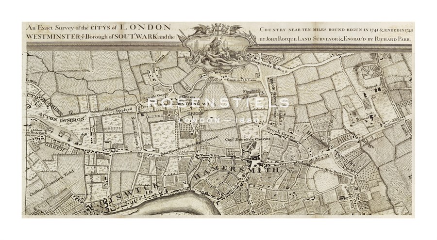 John Rocque Hand Numbered Limited Edition Print on Paper :"An Exact ...