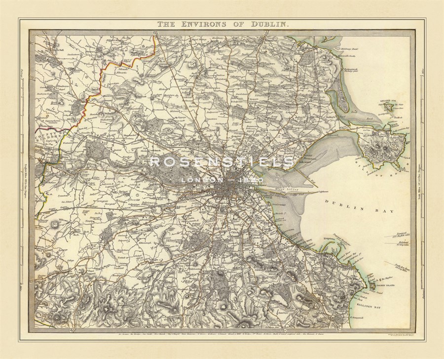 John Rocque Hand Numbered Limited Edition Print on Paper :"The Environs ...