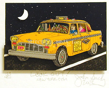 John Suchy Limited Edition Mixed Media:"Look Out!" - John Suchy