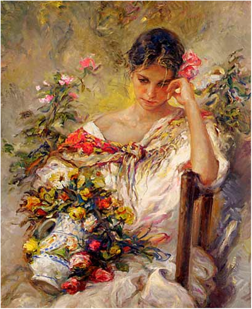Jose Royo Artist Signed Limited Edition Serigraph on paper:"Recuerdo ...