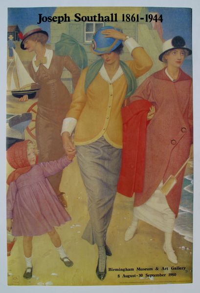 Joseph Edward Southall Lithograph:"Along The Shore" - Joseph Edward ...