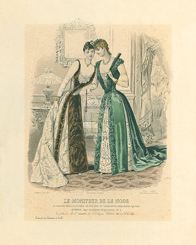 Jules David Hand Numbered Limited Edition Print on Paper :"Le Moniteur De La Mode I" - Jules David