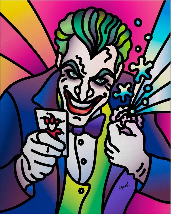 Lisa Lopuck 24x30 Gallery Wrapped Canvas:"The Joker" - Lisa Lopuck