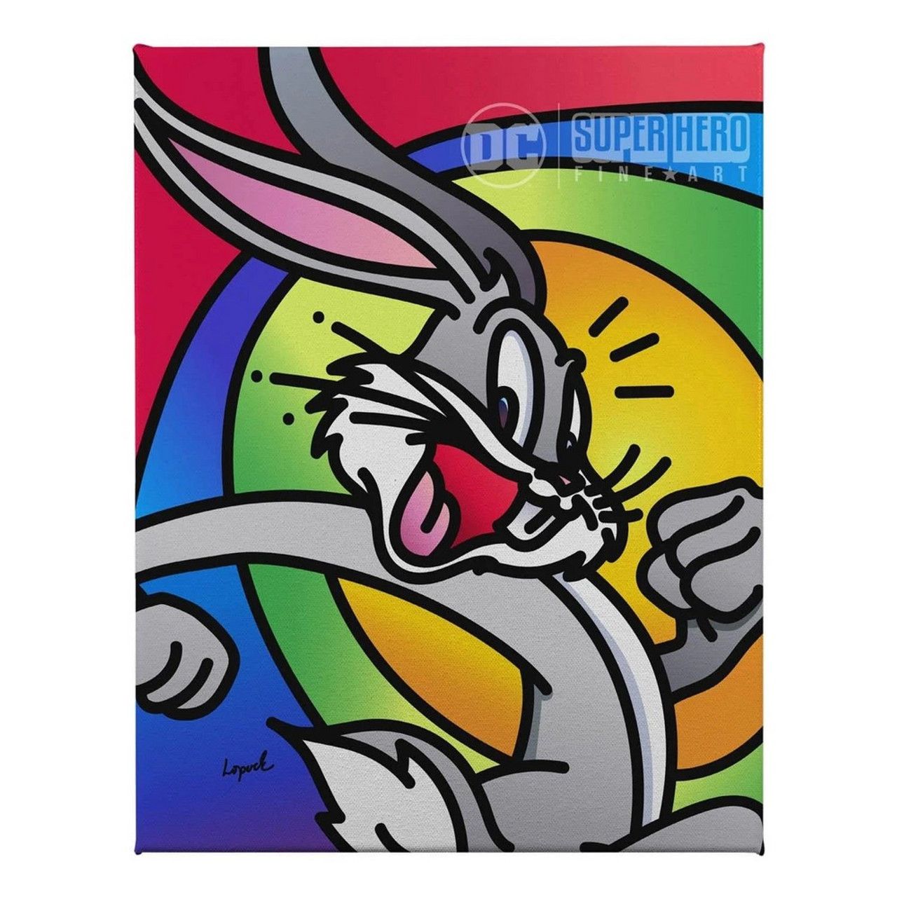 Lisa Lopuck 24x30 Gallery Wrapped Canvas:"Bugs Bunny" - Lisa Lopuck