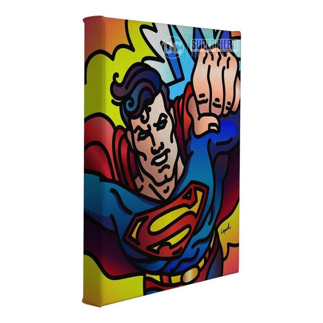 Lisa Lopuck 24x30 Gallery Wrapped Canvas:"Superman" - Lisa Lopuck