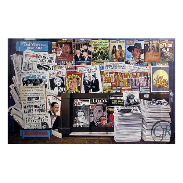 Ken Keeley Giclee on Canvas:"The 1960's Peace, Love and Rock'n Roll ...