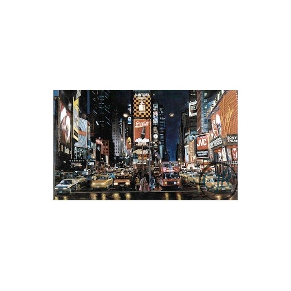 Ken Keeley Giclee on Canvas:"The New Times Square" - Ken Keeley