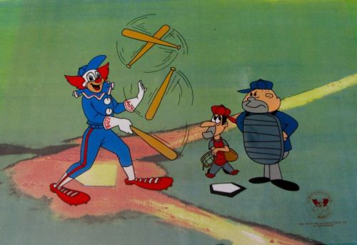 Ken Norton Animation Art Sericel:"Bozo Baseball" - Ken Norton