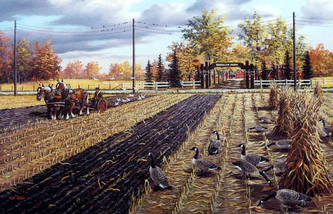 Ken Zylla Artist Proof:"Fall Plowing" - Ken Zylla