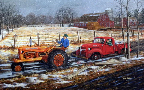 Ken Zylla Print- Limited Edition:"Spring Thaw" - Ken Zylla